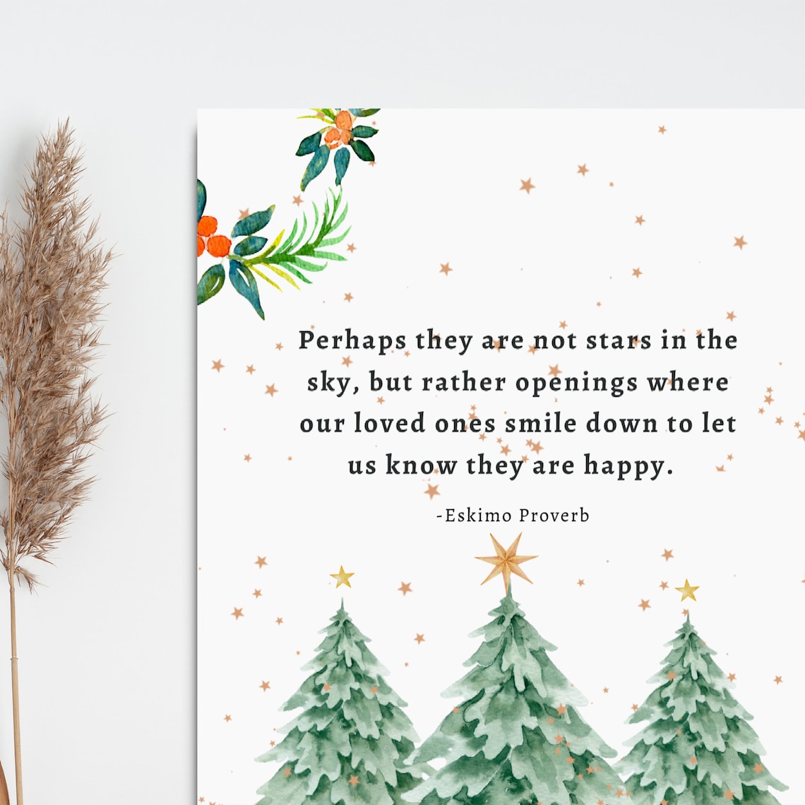 Printable Eskimo Proverb Sympathy Card, Grieving Friend Holiday Gift ...
