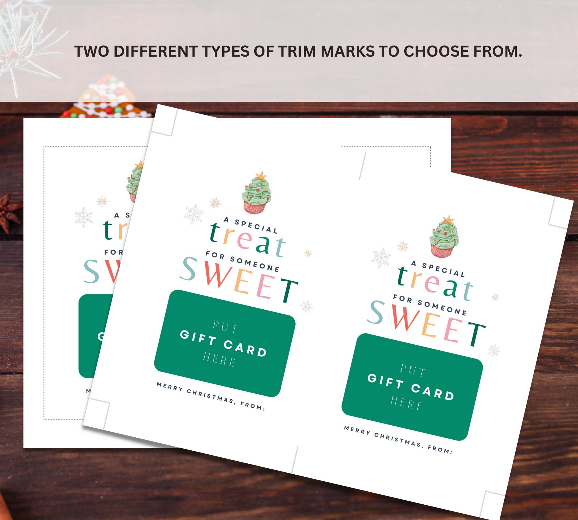 Holiday Gift Card Holder, Printable Gift Card BUNDLE, Gift Certificates ...