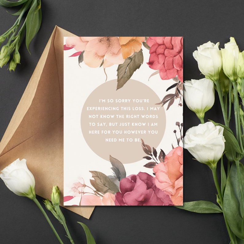 Printable Sympathy Card Loss of Mother, Loss of Child Card Mother's Day ...