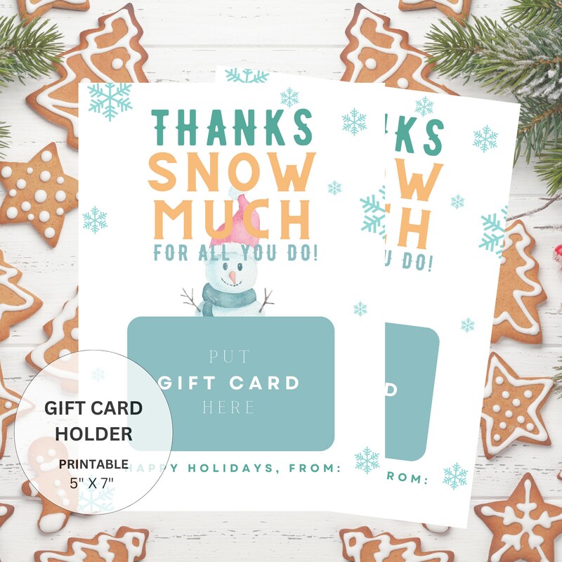 Thank You Snow Much - Etsy