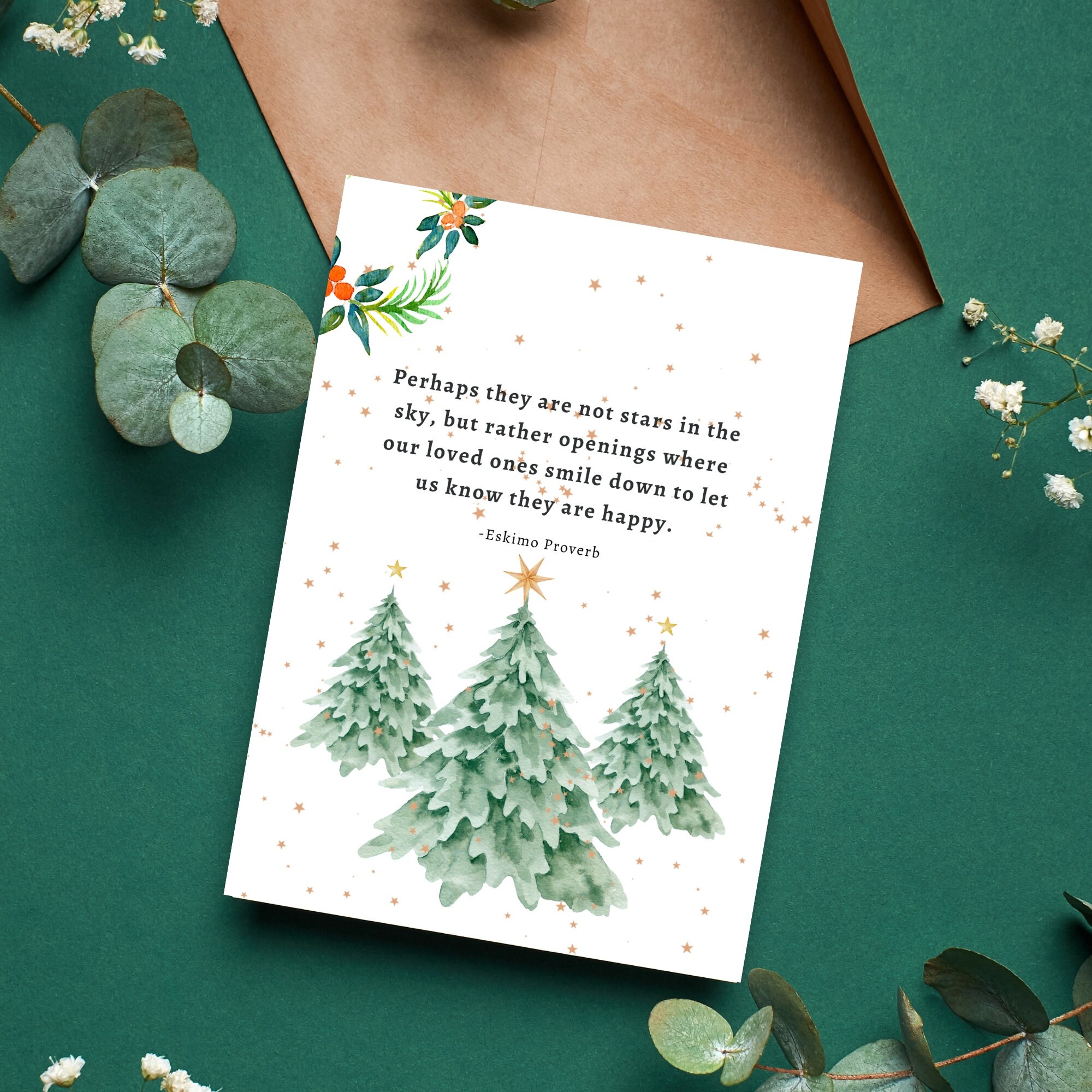 Printable Eskimo Proverb Sympathy Card, Grieving Friend Holiday Gift ...