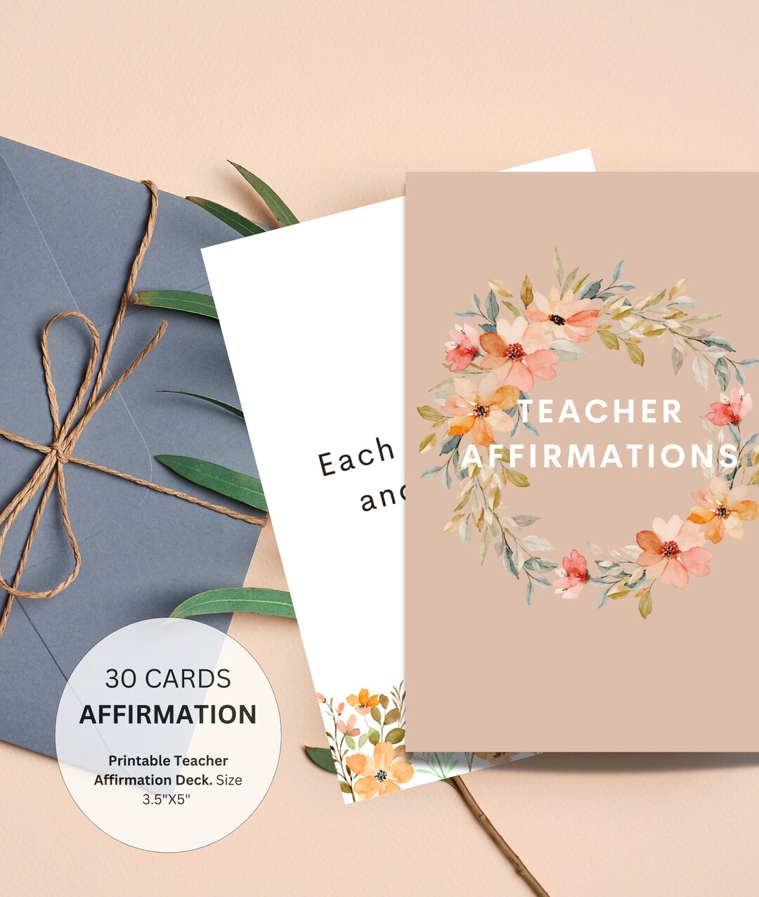 Teacher Affirmation Cards, Gift for Teachers, Printable Teacher Daily ...