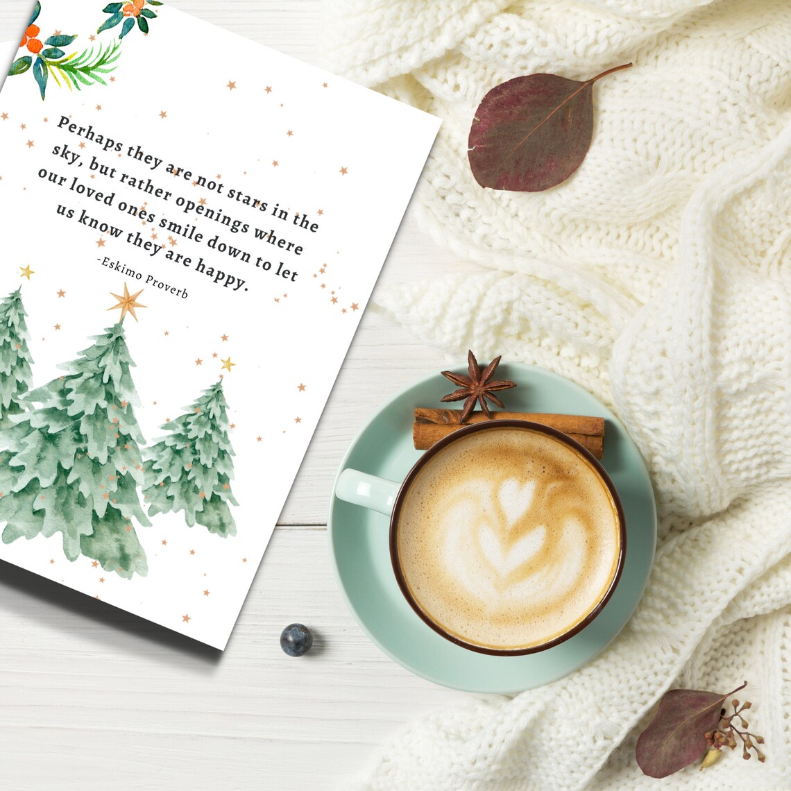 Printable Eskimo Proverb Sympathy Card, Grieving Friend Holiday Gift ...