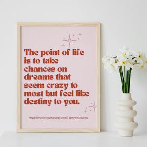 Motivational Wall Art Printable | Inspirational Quote Decor ...