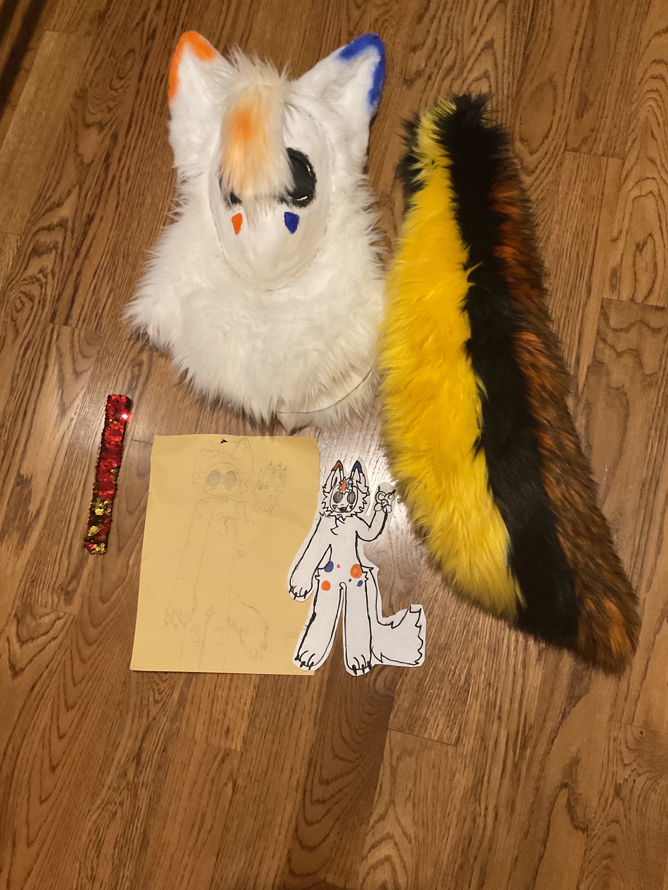 Masked Fox Fursuit Head With Tail - Etsy