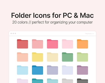 Pantone Winter Folder Icons for Mac and Windows Desktop Icons, MacBook ...