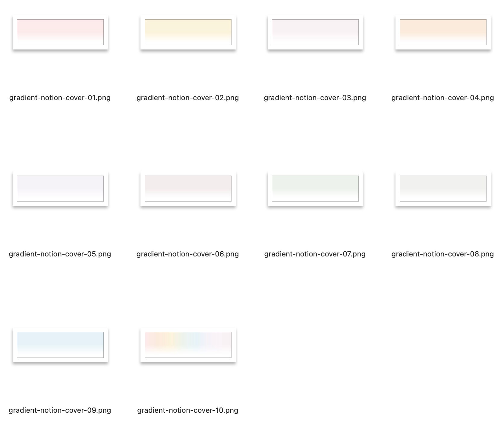 Pastel Gradient Notion Covers - Etsy
