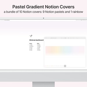 Pastel Gradient Notion Covers - Etsy