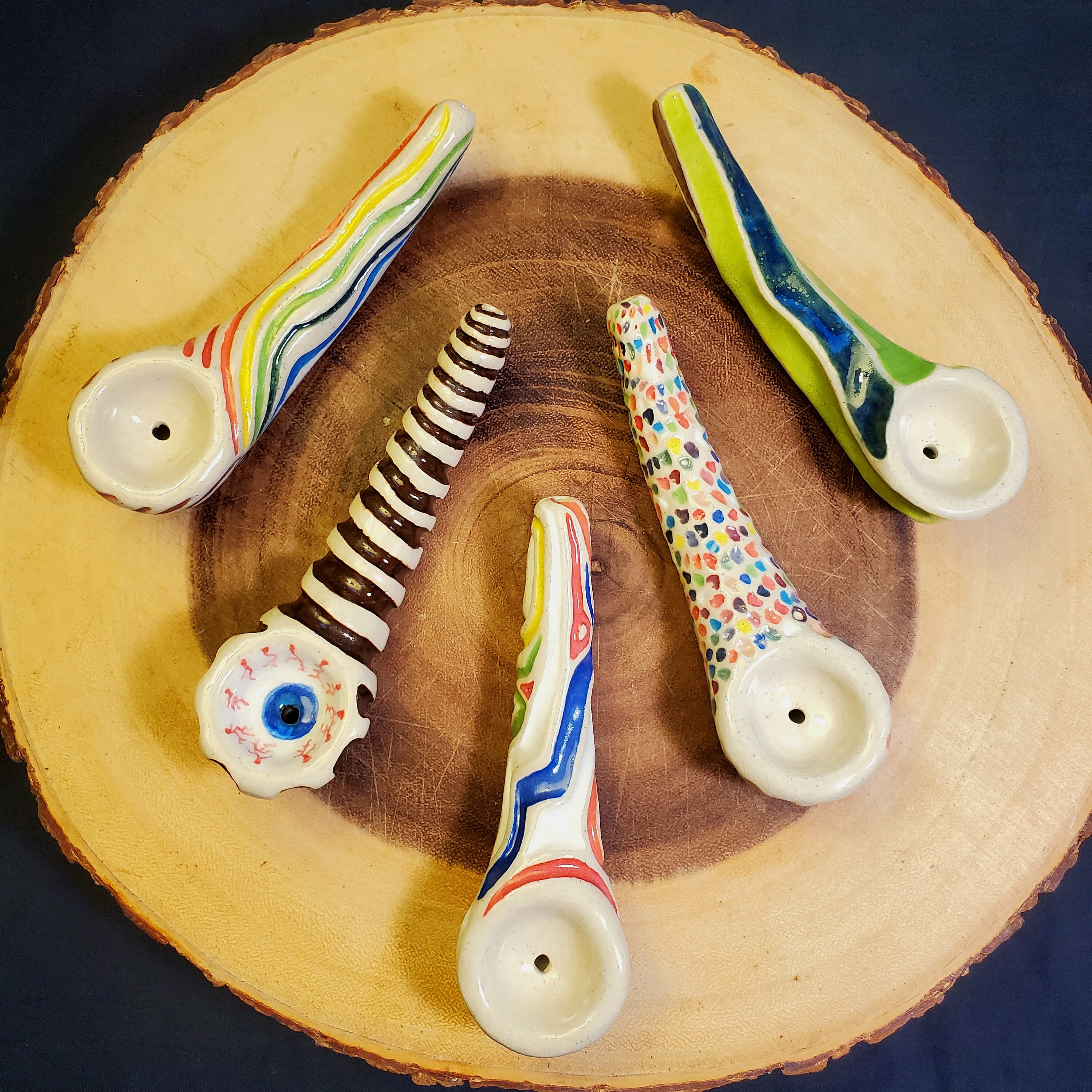 SPROUT: Ceramic Smoking Pipe Fully Glazed Stoneware - Etsy