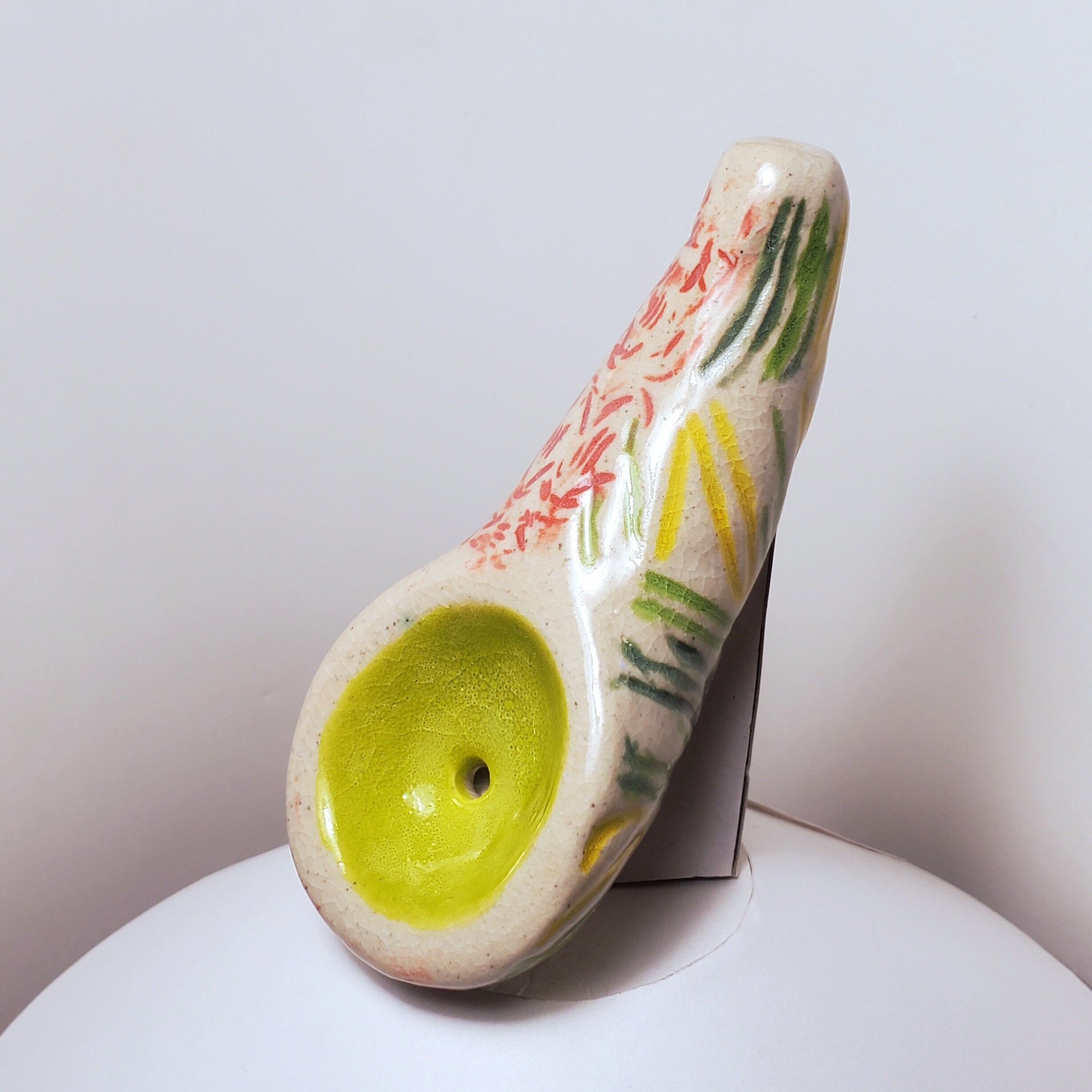 SPROUT: Ceramic Smoking Pipe Fully Glazed Stoneware - Etsy