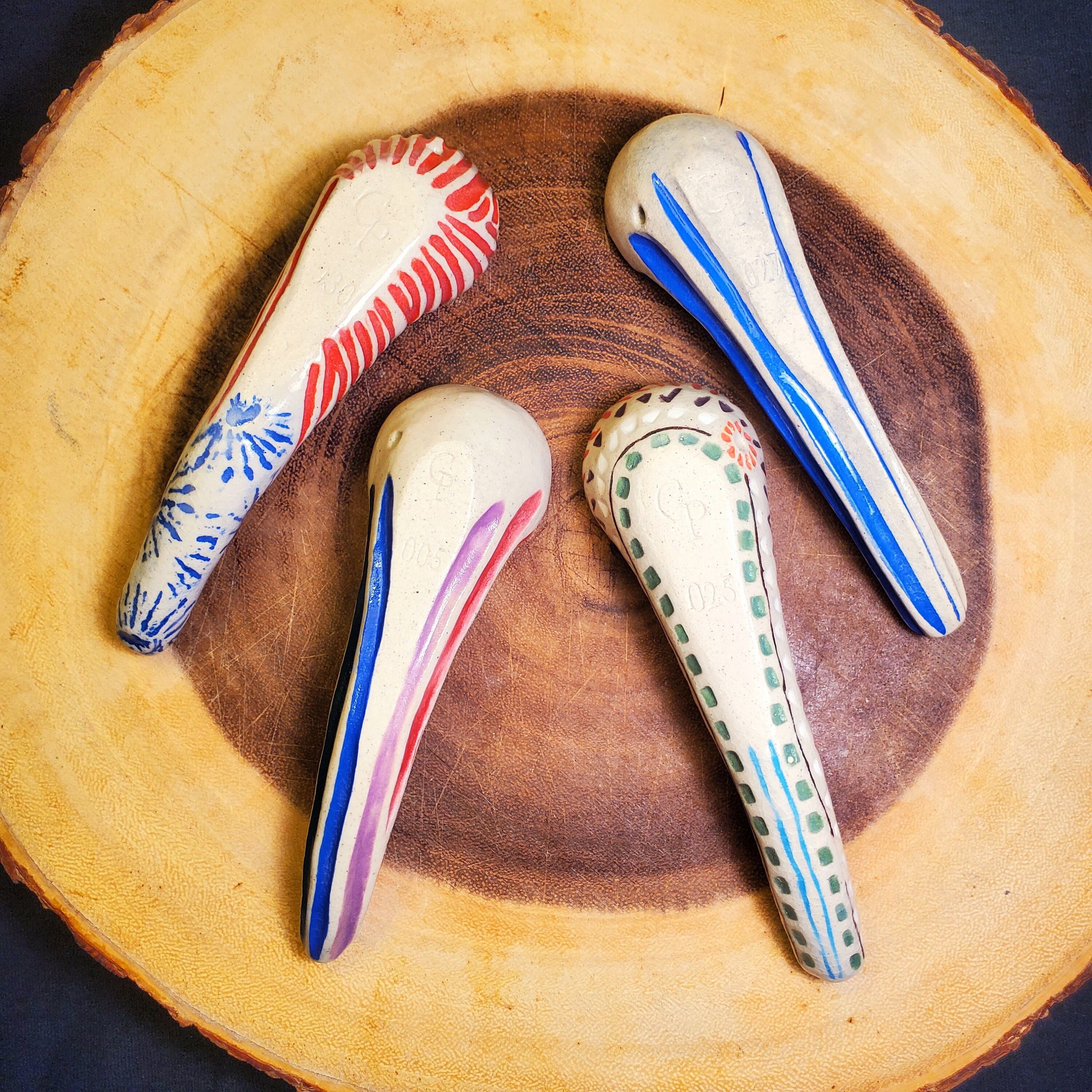 SPROUT: Ceramic Smoking Pipe Fully Glazed Stoneware - Etsy