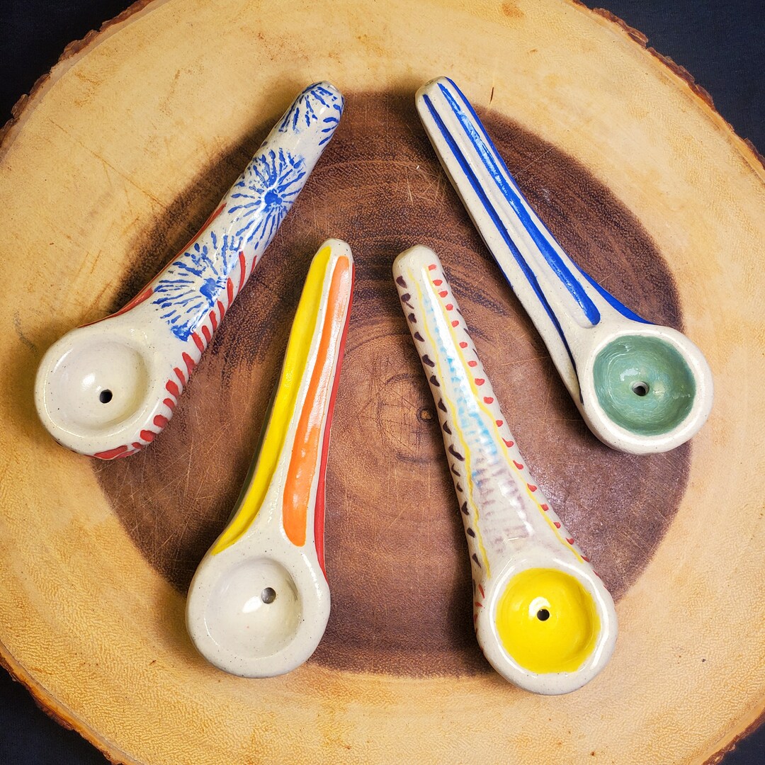 SPROUT: Ceramic Smoking Pipe - Fully Glazed Stoneware - Etsy