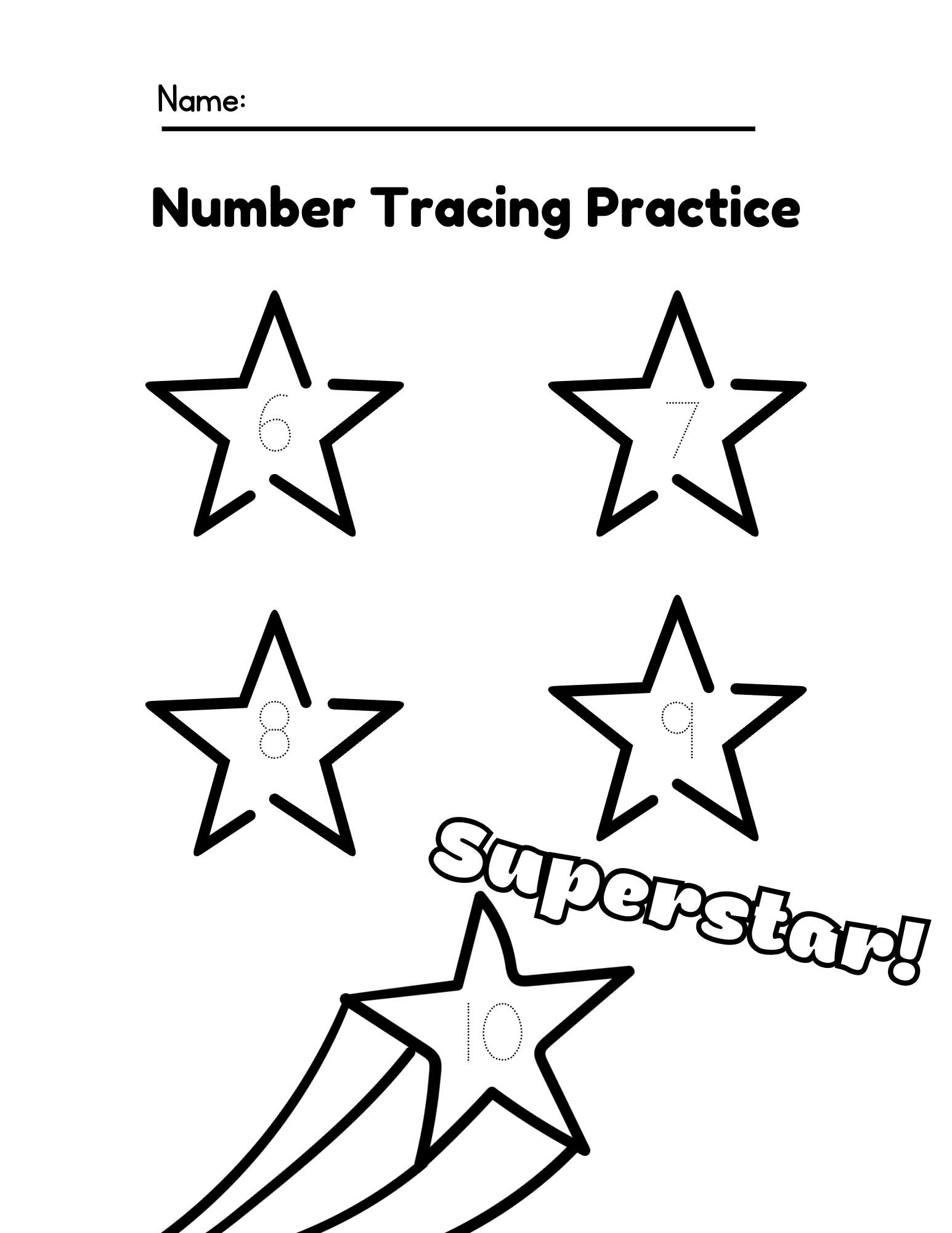 Bundle***printable Tracing Worksheets, Downloadable, Homeschool ...