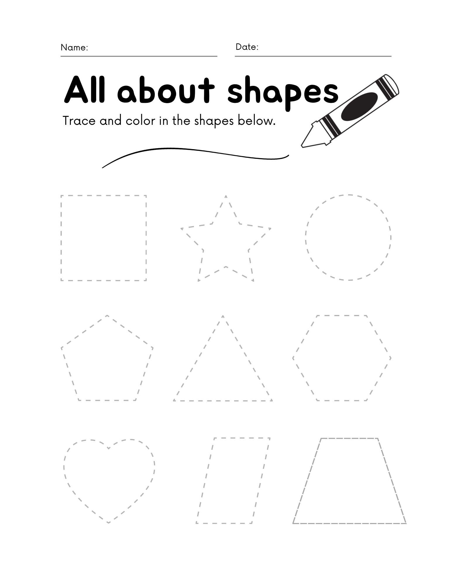 Bundle***printable Tracing Worksheets, Downloadable, Homeschool ...