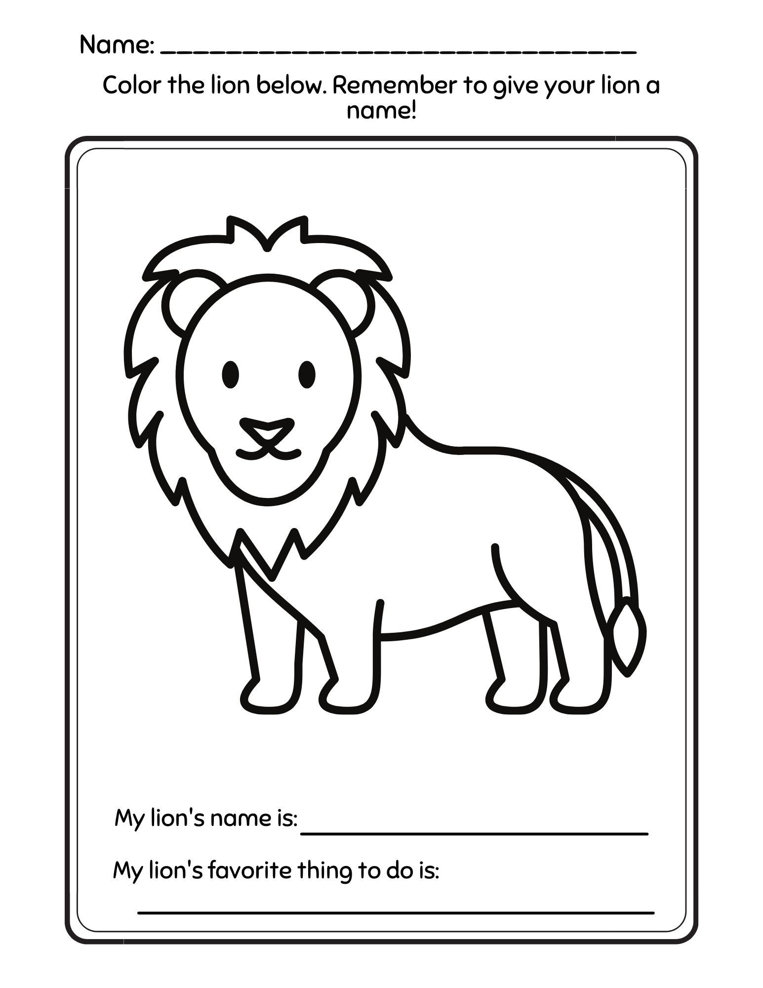 5 Animal Coloring Pages Instant Download Monkey Zebra - Etsy