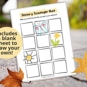 Printable Sensory Scavenger Hunt for Your Street, Neighbourhood or City ...
