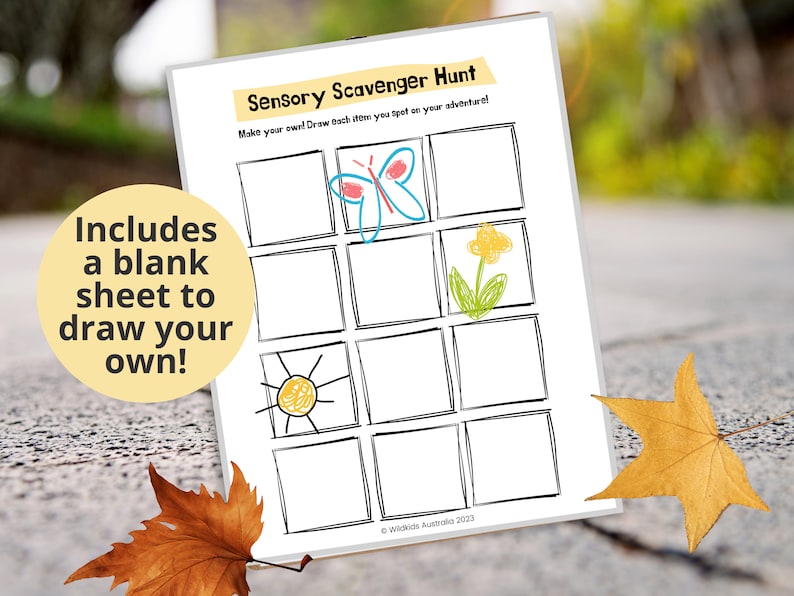 Printable Sensory Scavenger Hunt for Your Street, Neighbourhood or City ...