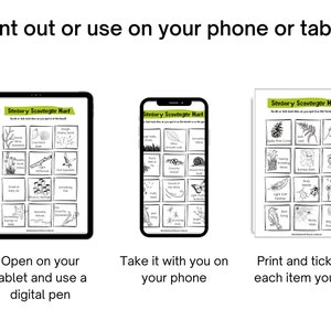 Printable Sensory Scavenger Hunt Bundle Kids Scavenger Hunt - Etsy