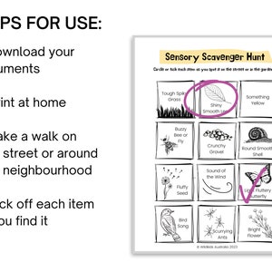 Printable Sensory Scavenger Hunt for Your Street, Neighbourhood or City ...