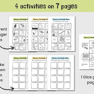 Printable Sensory Scavenger Hunt Bundle, Kids Scavenger Hunt, Sensory ...