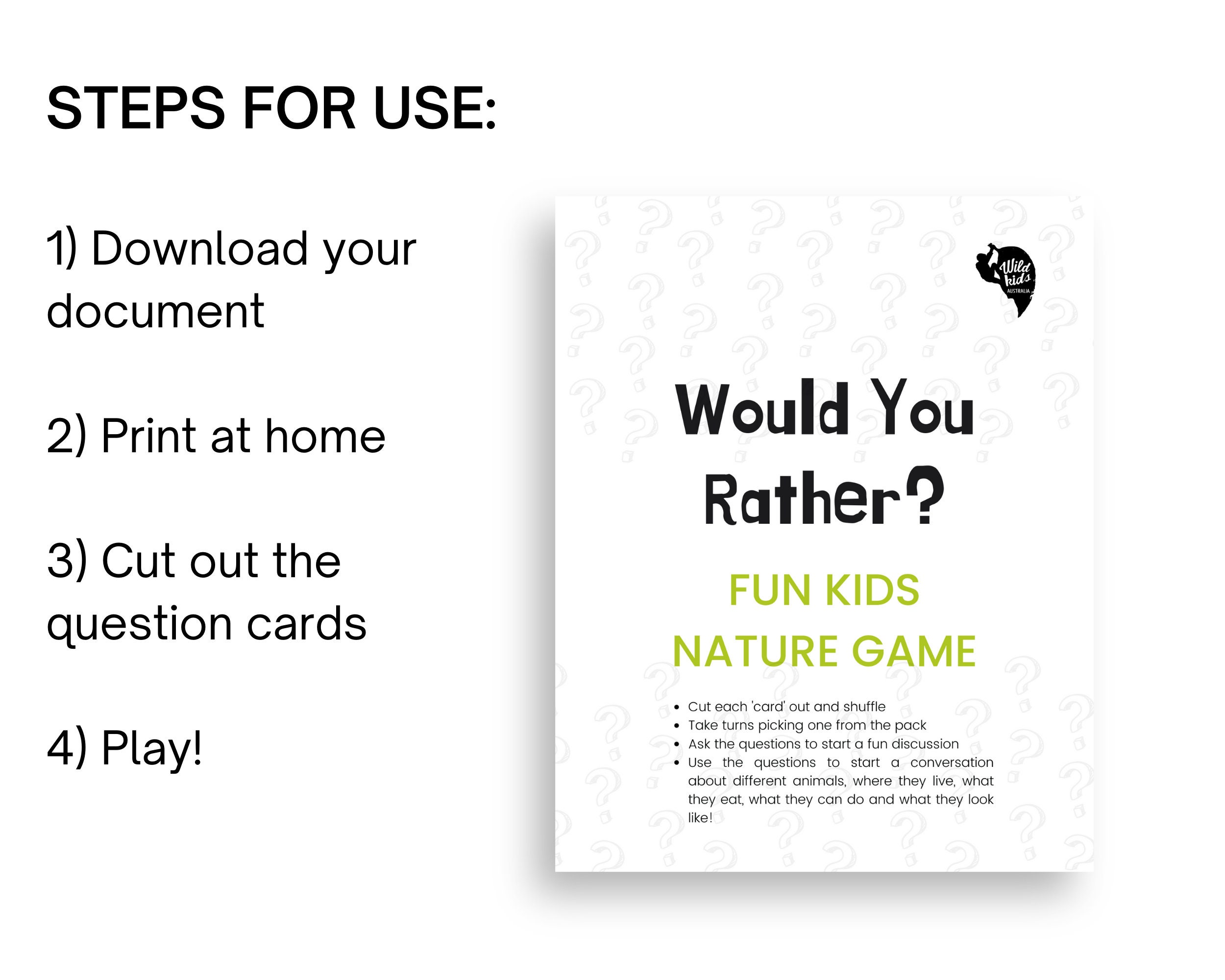 Would You Rather Game, Printable Game Cards, Fun Game for Kids, Family ...