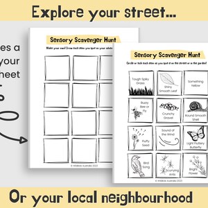 Printable Sensory Scavenger Hunt for Your Street, Neighbourhood or City ...