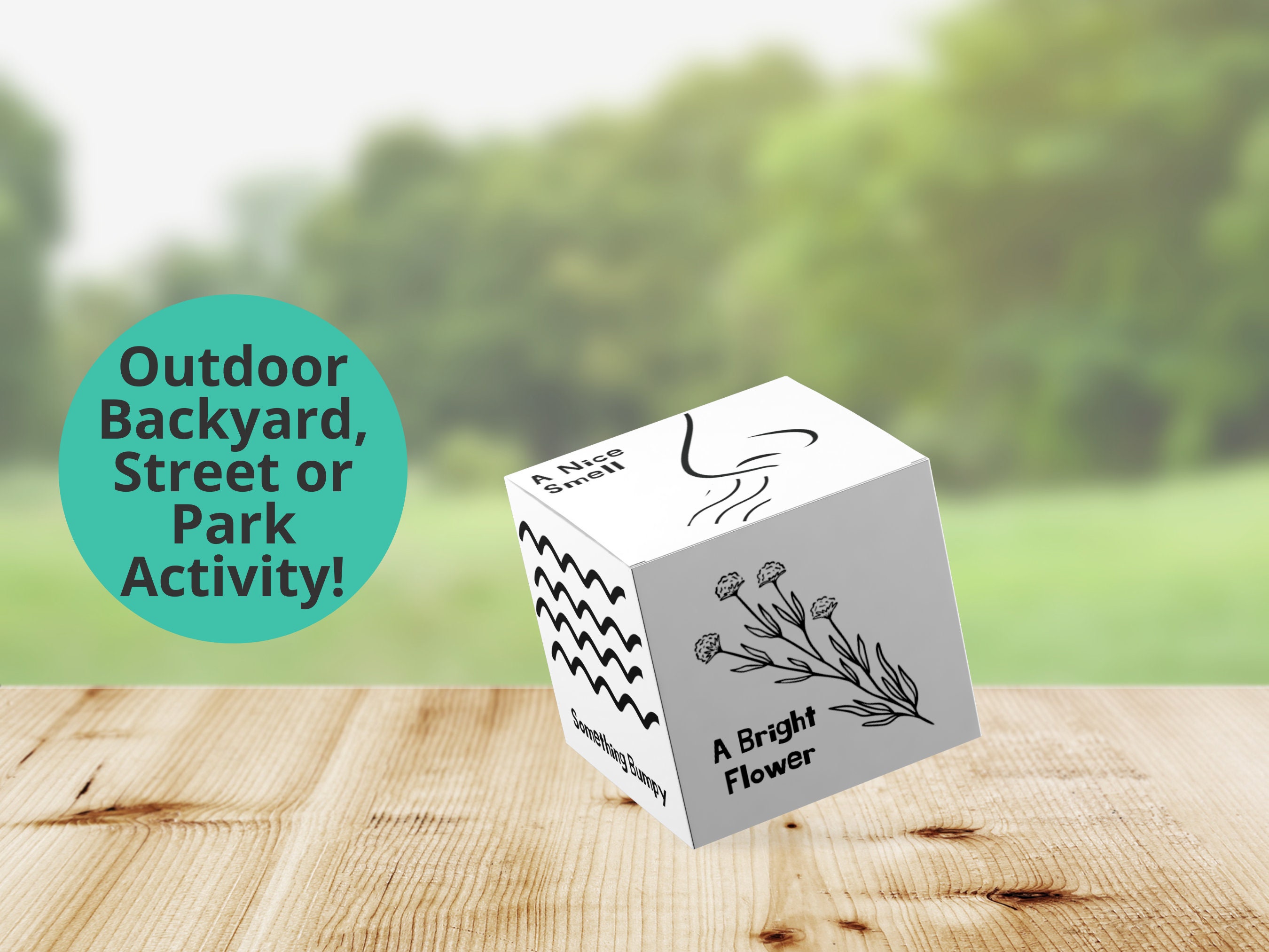 Printable Sensory Scavenger Hunt Cube Game, Kids Scavenger Hunt ...