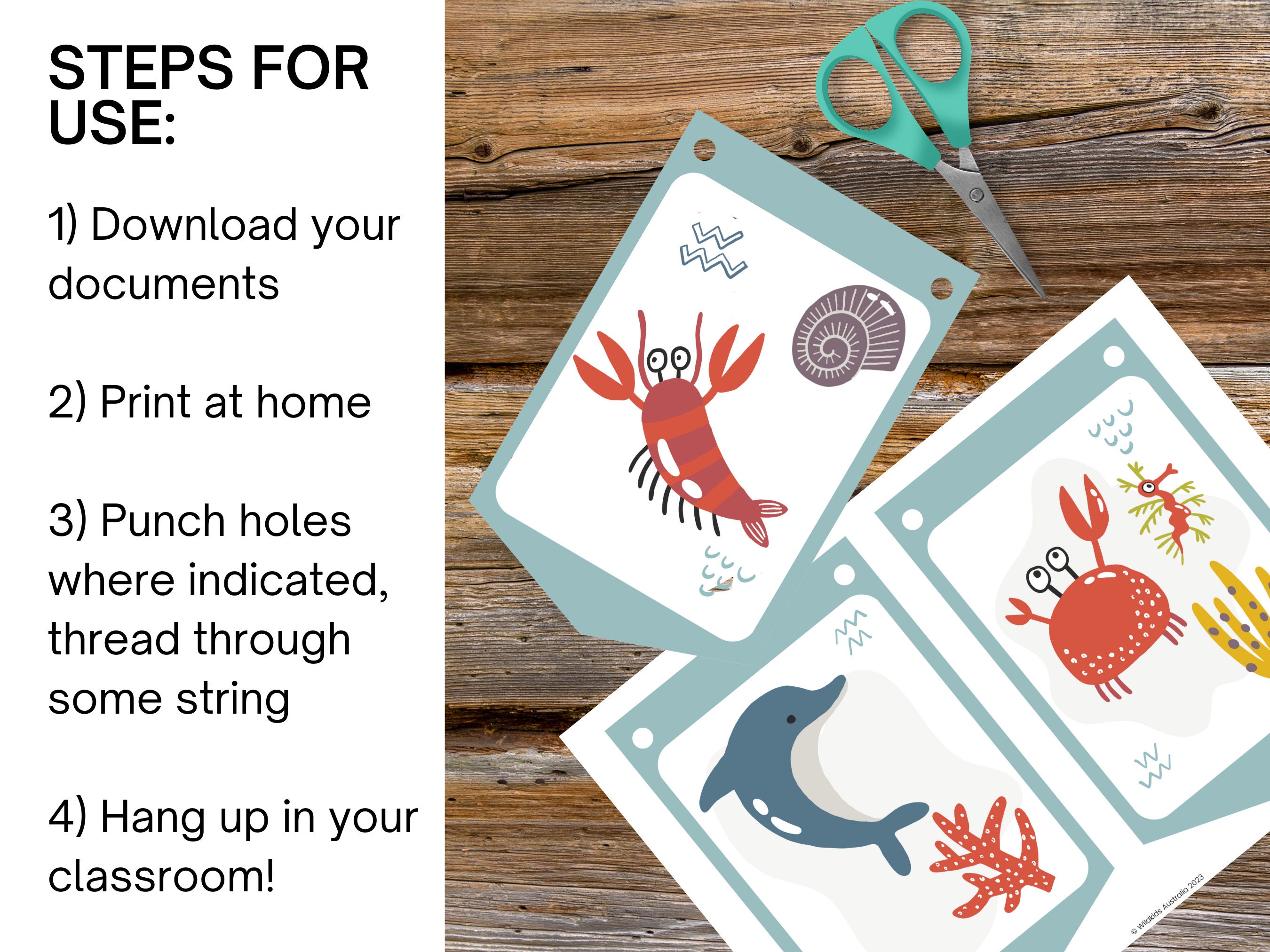 Ocean Themed Bunting, Classroom Decor, Printable, Perfect for Ocean ...