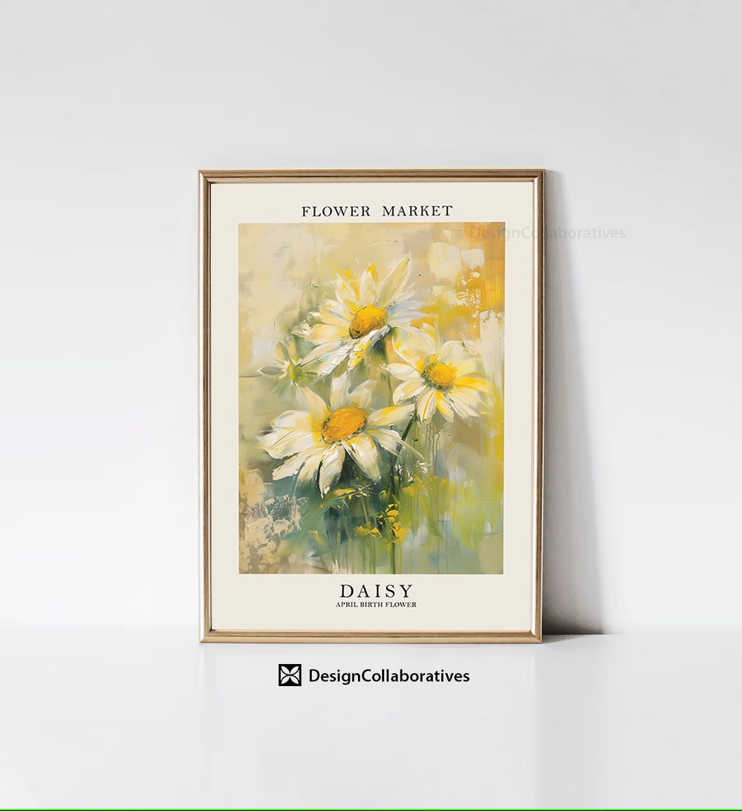 Daisy Poster Printable Gift for Her | Flower Market Poster Print ...
