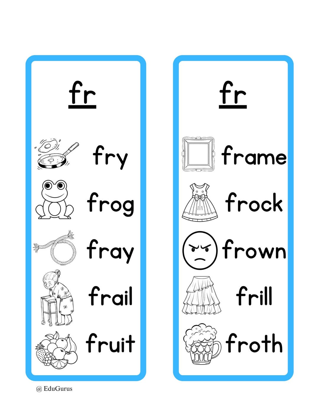 Montessori Beginning Blends Word Lists: Early Literacy PDF (digital ...