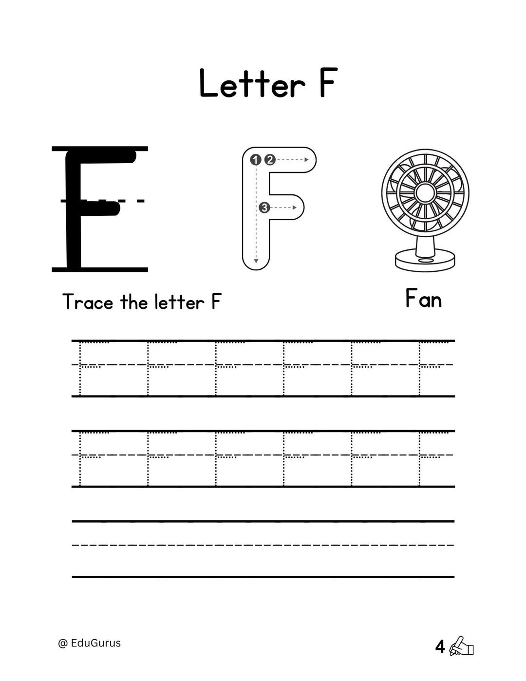 Letter Tracing Workbook: Uppercase & Lowercase Handwriting Practice (3 ...