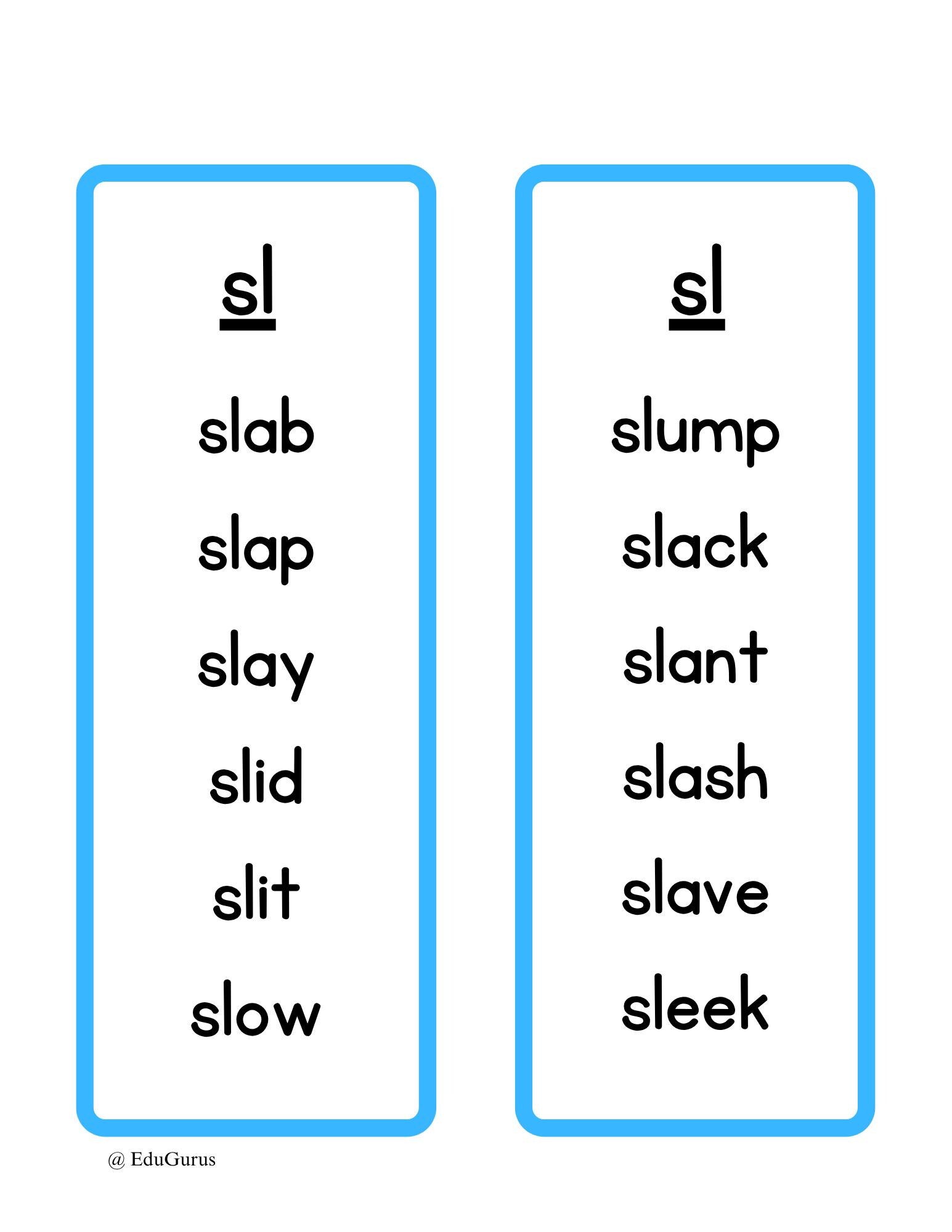 Montessori Beginning Blends Word Lists: Early Literacy PDF (digital ...