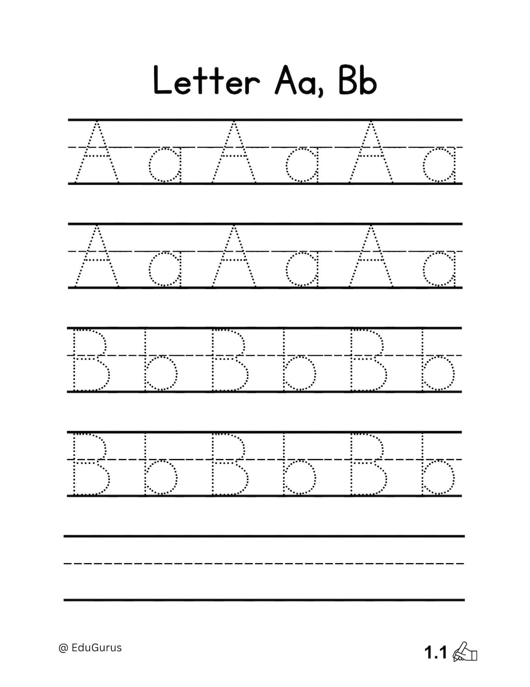 T13_uppercase and Lowercase Letters Tracing Practice/printable Capital ...