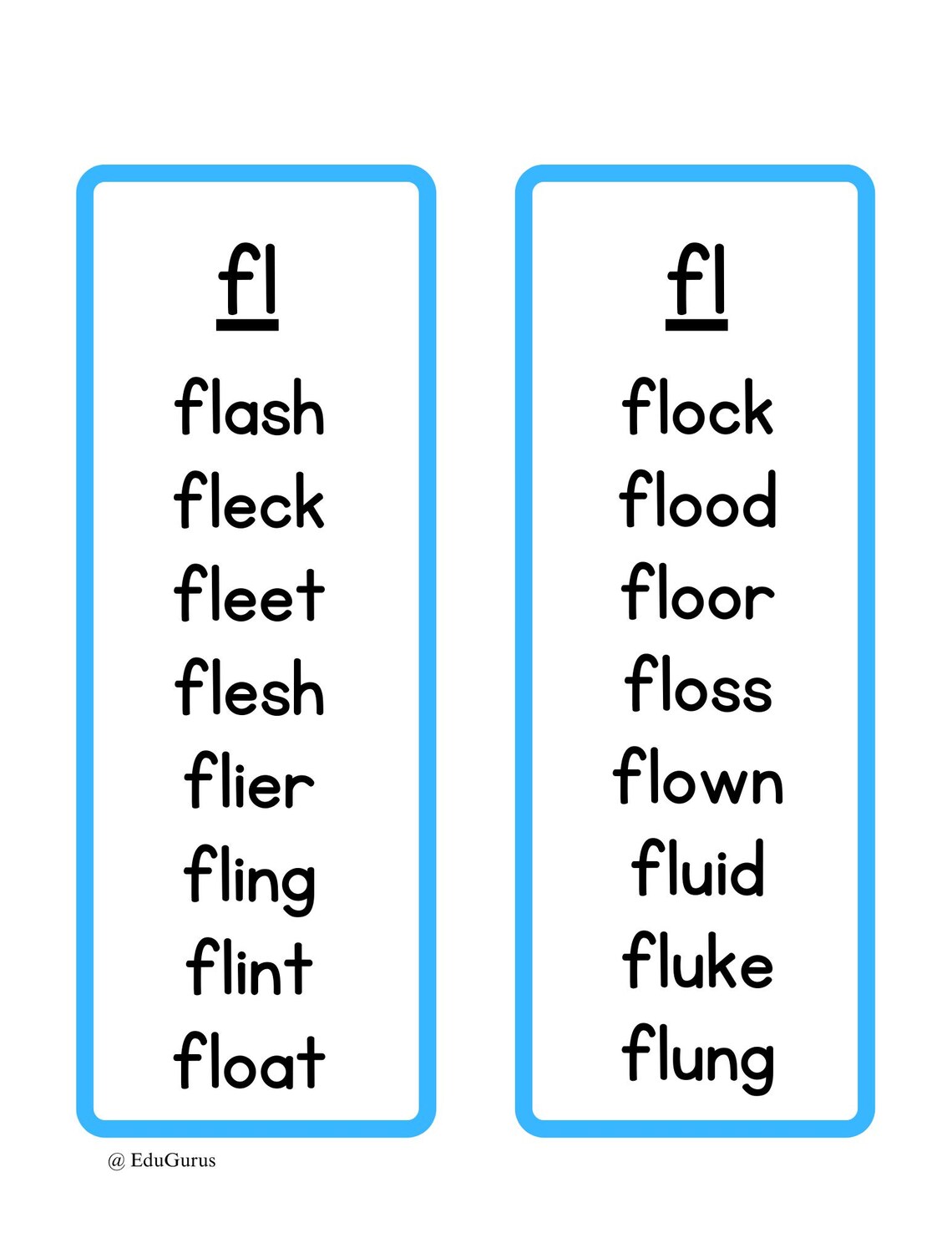 Montessori Beginning Blends Word Lists: Early Literacy, Phonetic ...