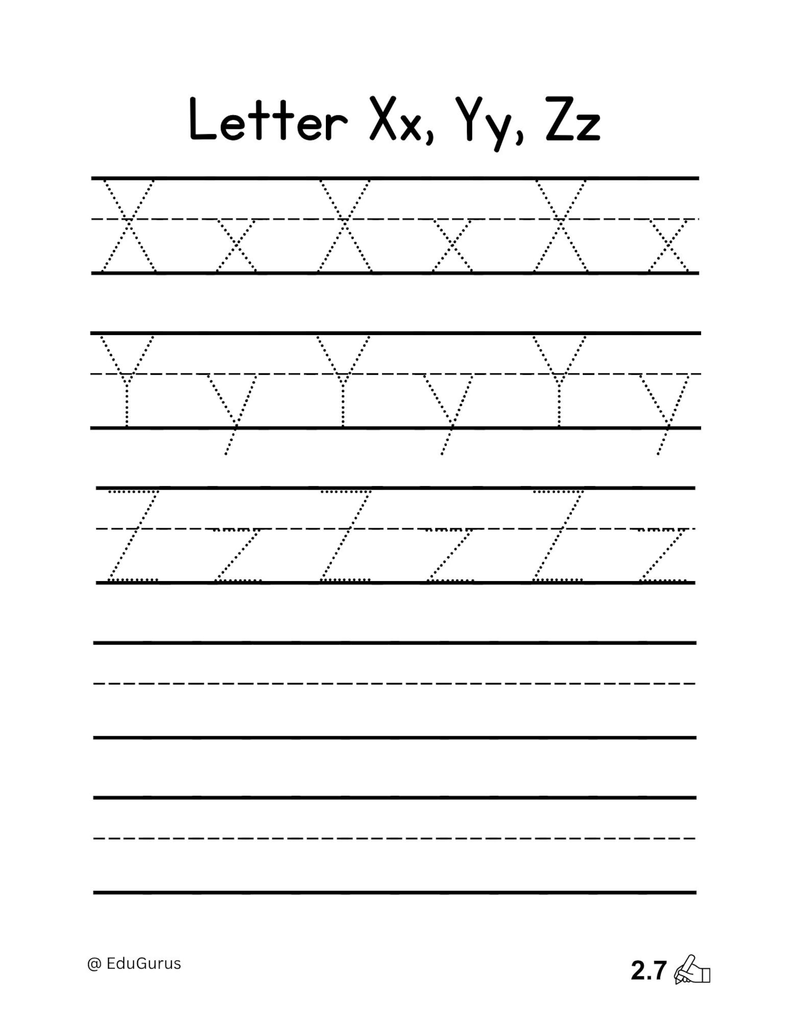 Uppercase and Lowercase Letter Tracing Practice: Preschool Handwriting ...