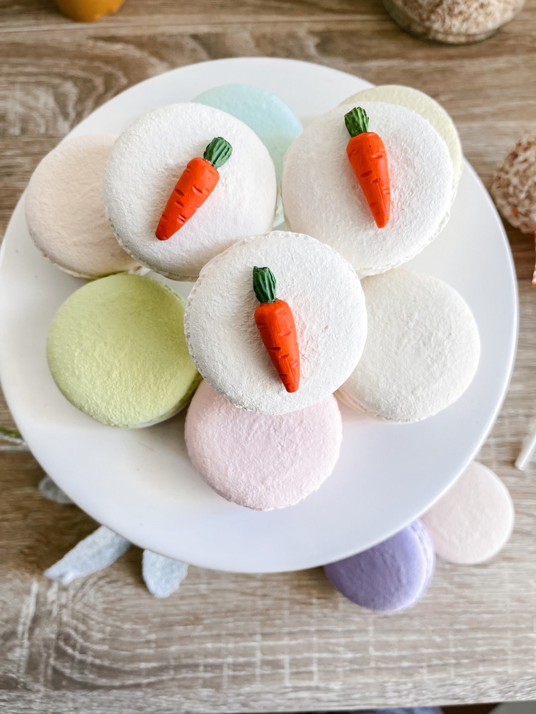 Carrot Realistic Macarons, Faux Macarons, Fake Macarons, Faux Cookies ...