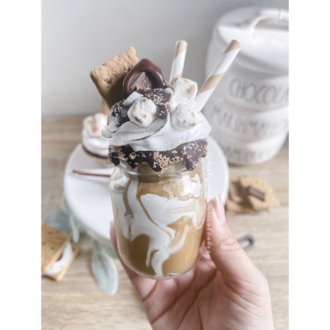 Mini S'mores Faux Milkshake, S'mores Tier Tray, S'mores Decor, Camp ...