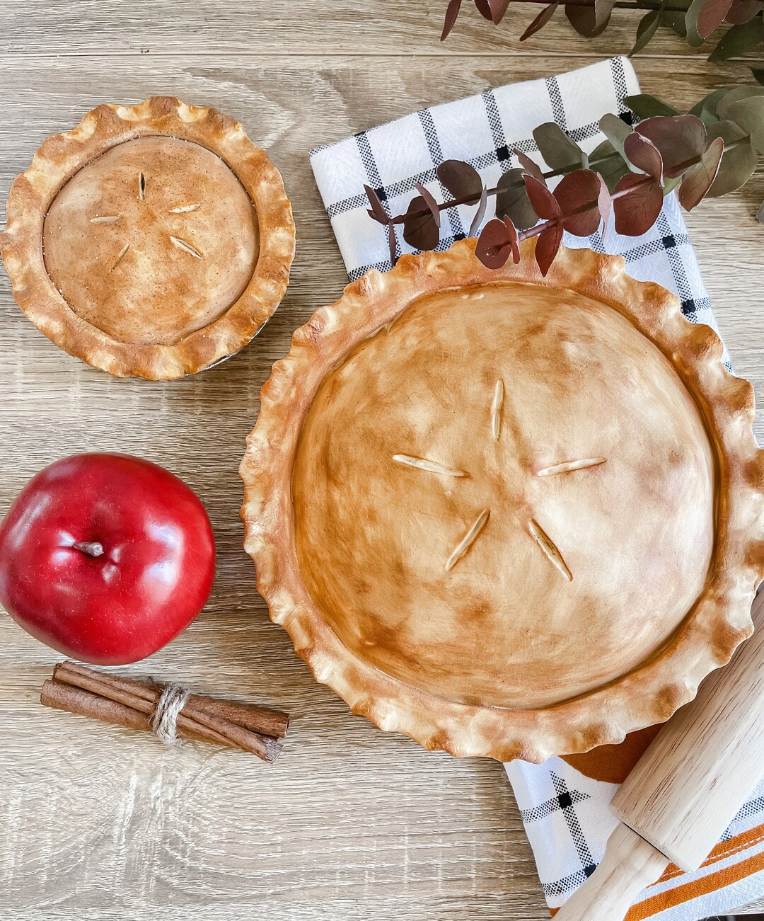 Faux Apple Pie, Fake Apple Pie, Fake Pie Display, Apple Decor, Apple ...