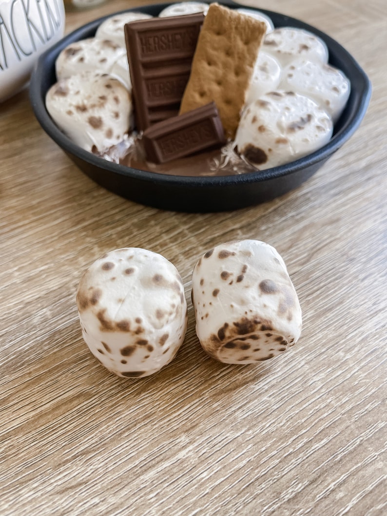 S'more Set of Faux Marshmallows, Faux Chocolate Bars & Faux Graham ...