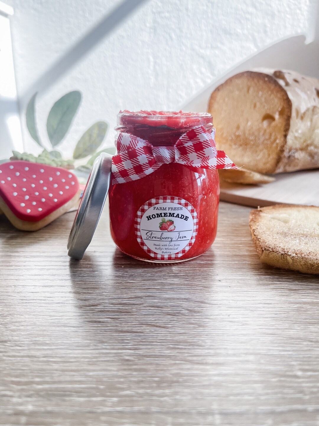 Faux Strawberry Jam Jelly, Mini Jam Jar, Fake Jam Jelly, Faux ...