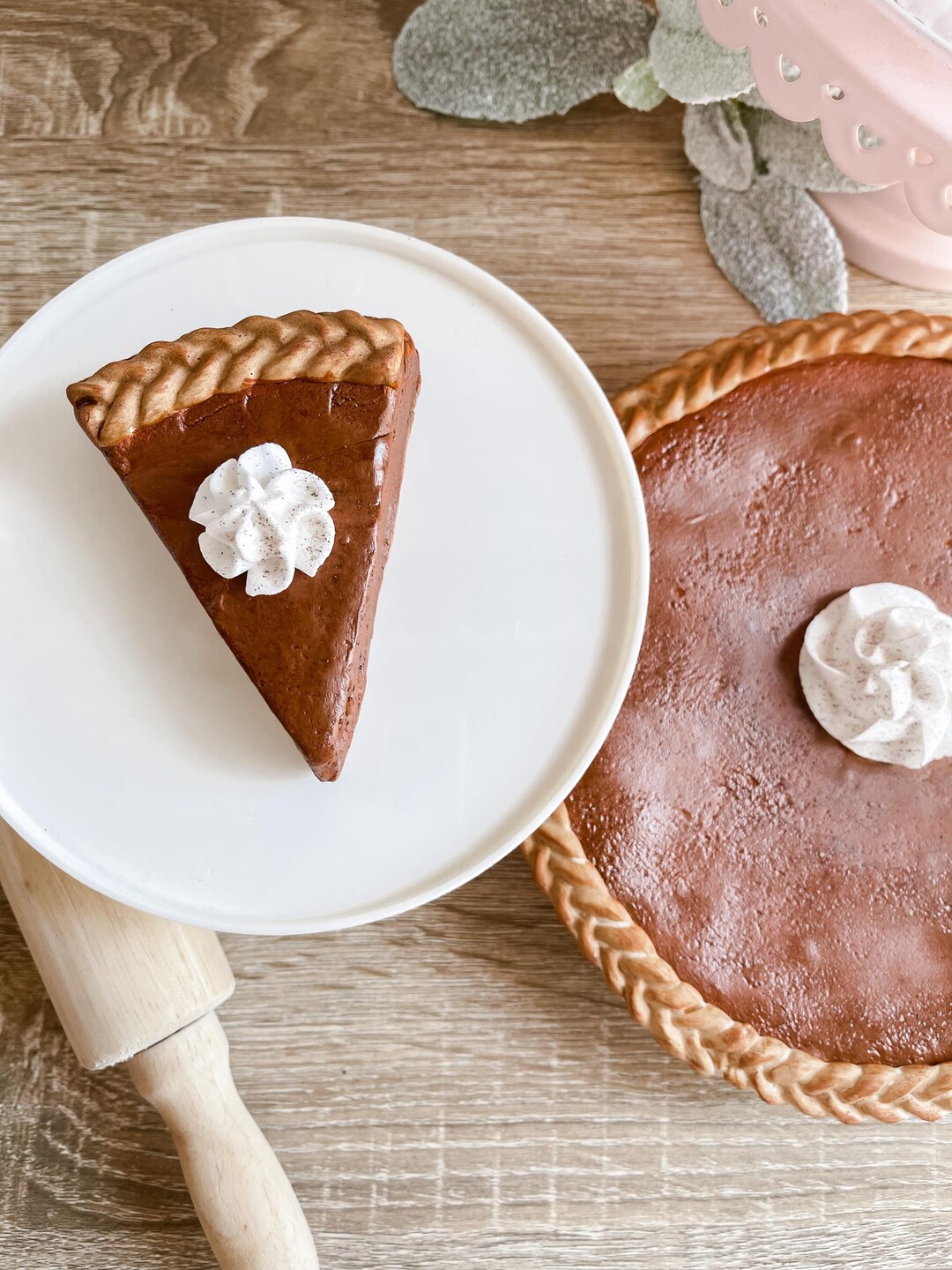Faux Pumpkin Pie Slice, Fake Pie Slice, Fall Decor, Fall Tier Tray ...