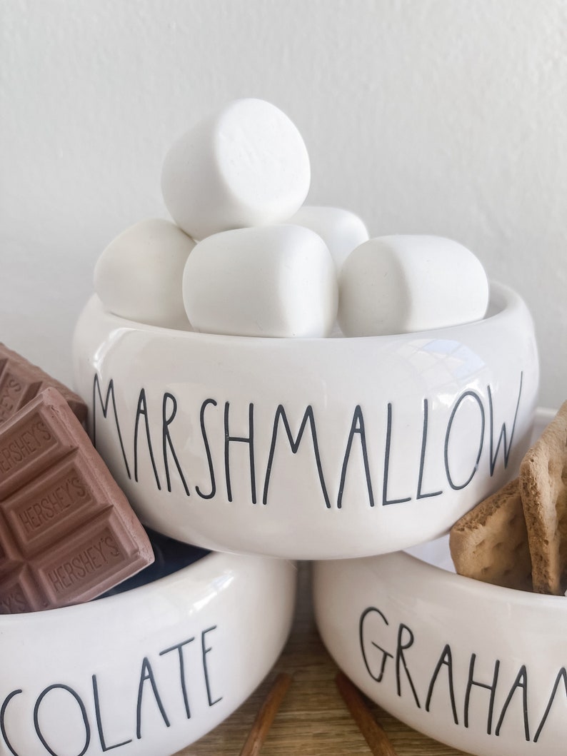 S'more Set of Faux Marshmallows, Faux Chocolate Bars & Faux Graham ...