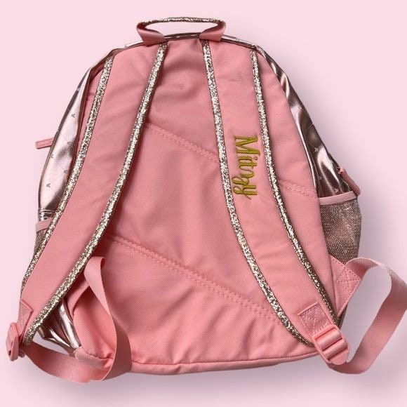 DISNEY MINNIE Mouse Gold BACKPACK Wirh Quilted Rose Golden Finish - Etsy