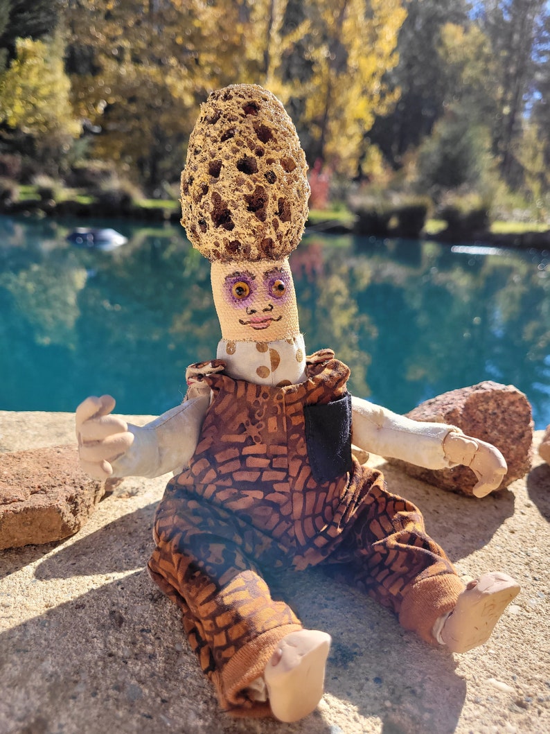Morel Mushroom Collectible Figurine Doll - Etsy