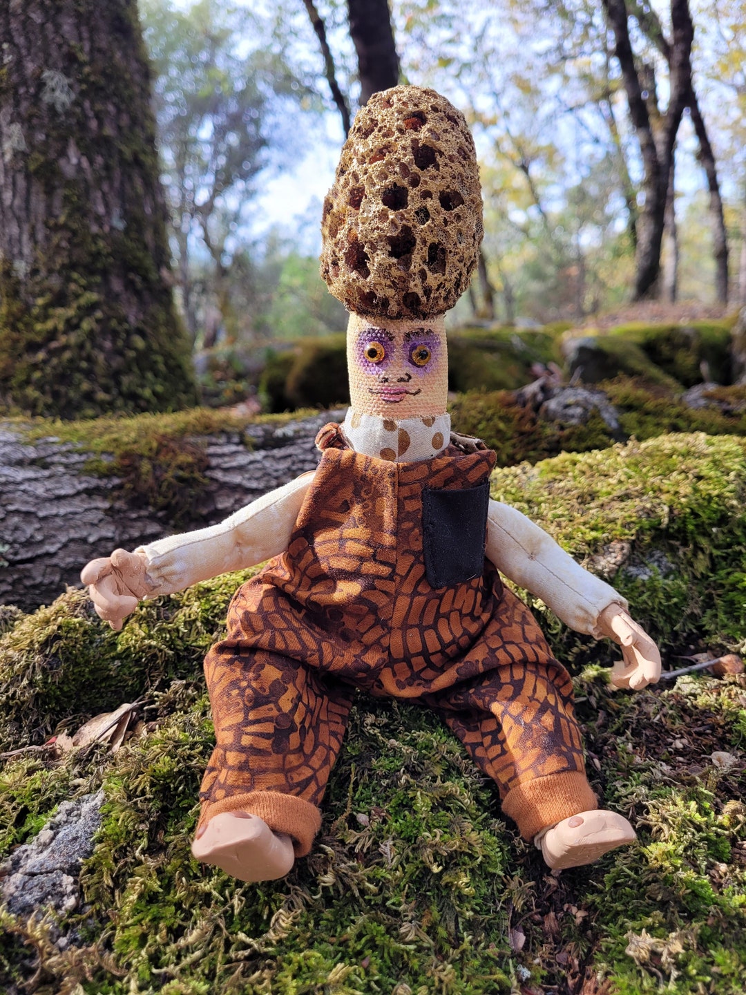 Morel Mushroom Collectible Figurine Doll - Etsy