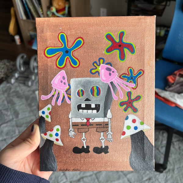 Trippy Spongebob Png - Etsy