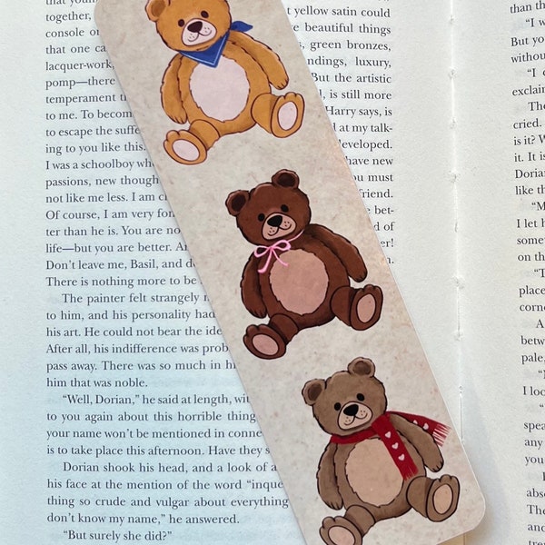 Teddy Bear Bookmark - Etsy
