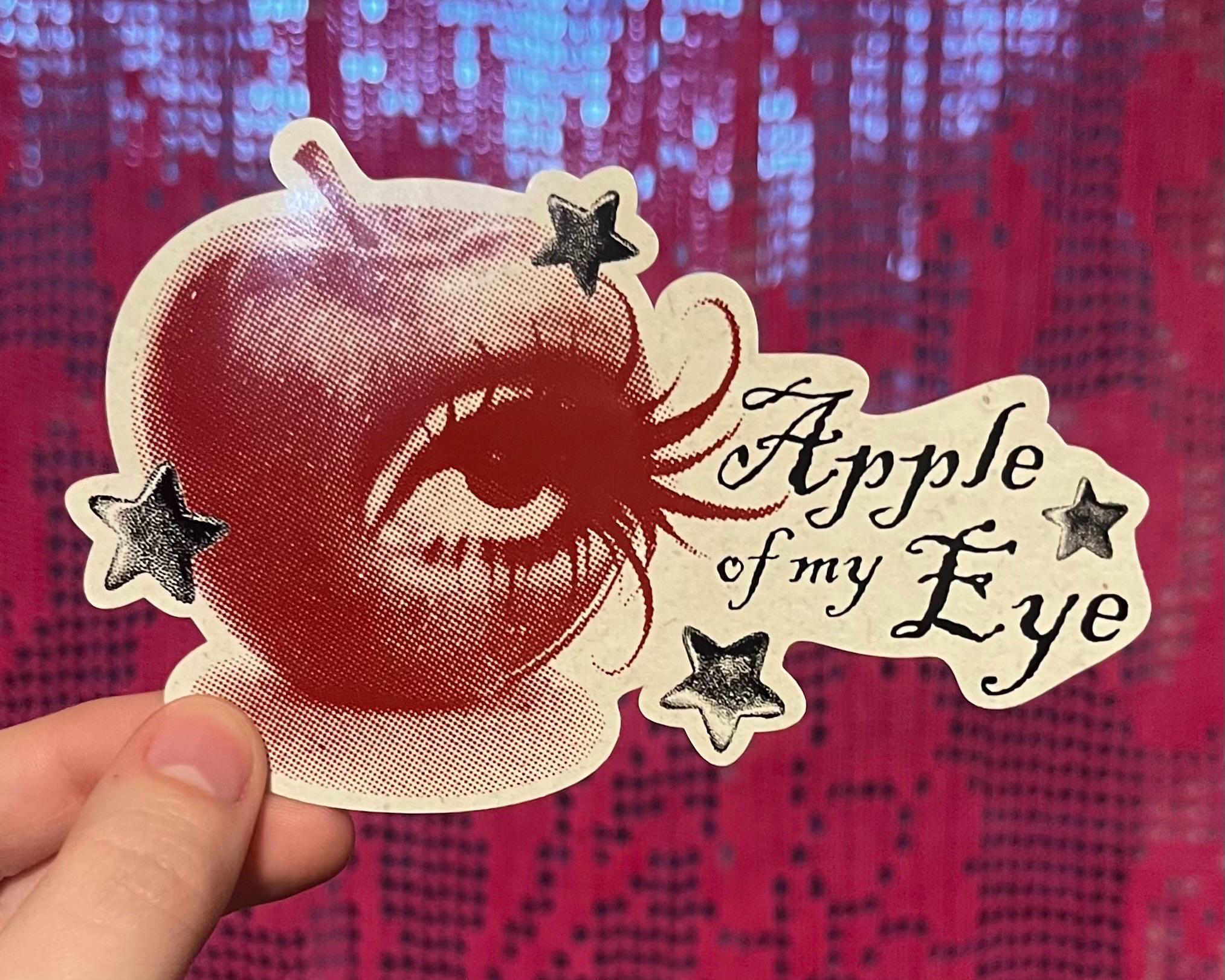 Apple of My Eye Waterproof Sticker - Etsy