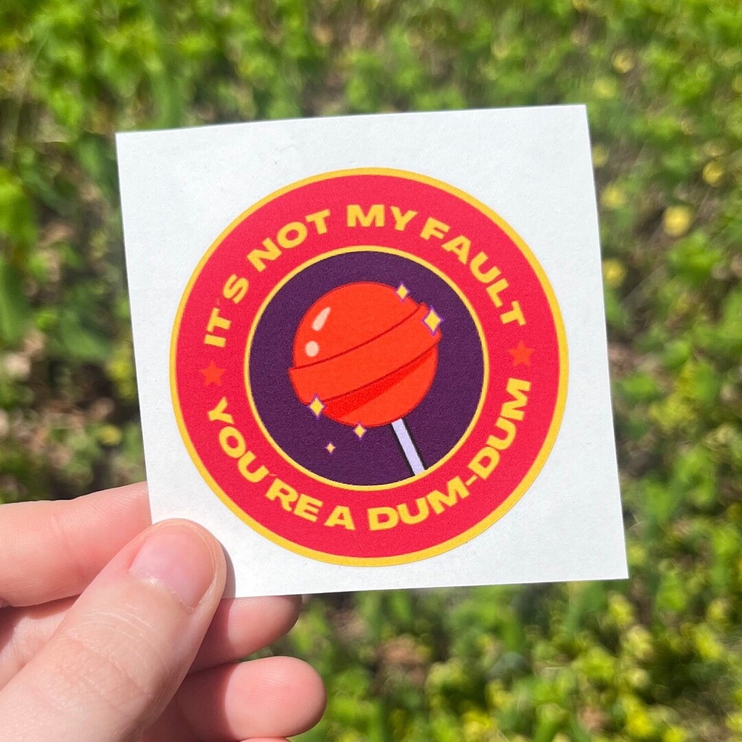 Dum-dum Sticker - Etsy