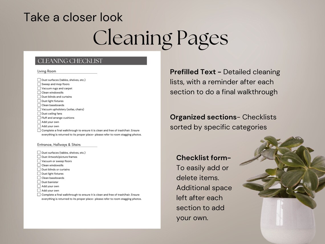 Airbnb Guest Turnover Guide, Cleaning Checklist, Staging, Airbnb ...